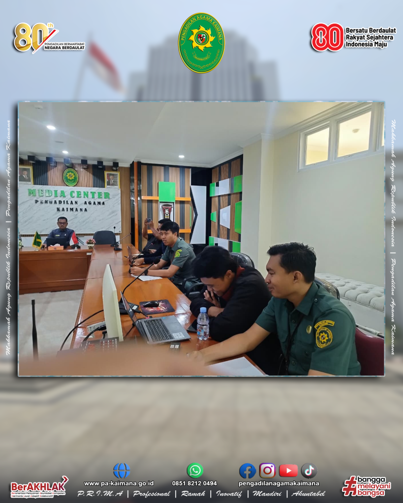 Pengadilan Agama Kaimana Gelar Rapat Monitoring dan Evaluasi Kinerja ...